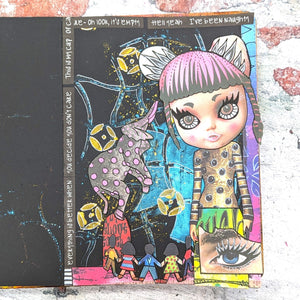 Dylusions Dyamond Dust Journal Page by Denise Lush