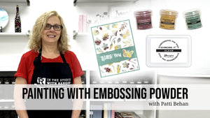 Painting with Embossing Powder