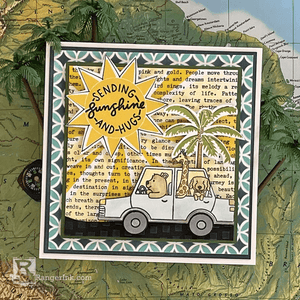 Summer Fun Texture Paste Card by Lauren Bergold