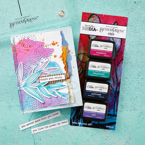 Dina Wakley MEdia Spellbinders BetterPress Mini Ink Kit - Happy