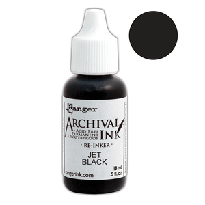 Archival Ink™ Pads Re-Inker Jet Black, 0.5oz