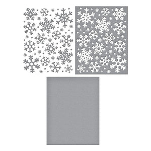 Simon Hurley create. Spellbinders Frozen Flurries Etched Dies