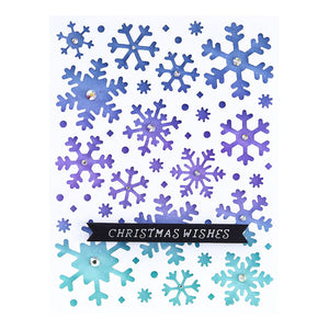 Simon Hurley create. Spellbinders Frozen Flurries Etched Dies