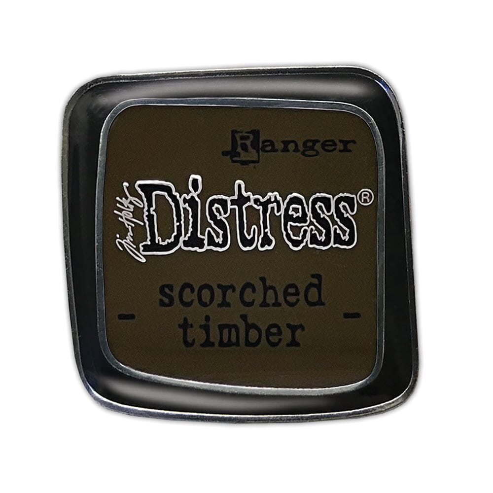 Tim Holtz Distress® Scorched Timber Enamel Pin